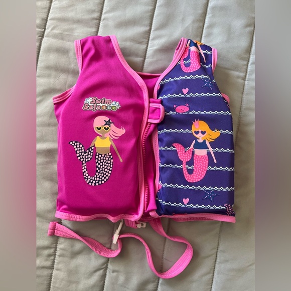 Swim | Girls Pink Mermaid Life Jacket | Poshmark